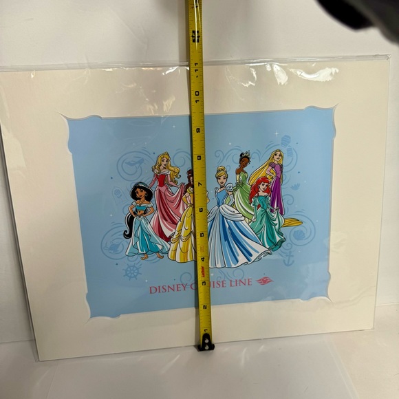 Disney | Art | Nwt Disney Princesses Print Matted Seven Princesses ...